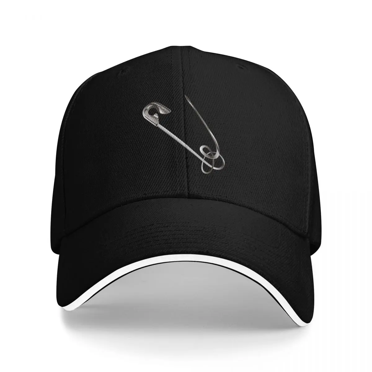 RUNAWAY STEPH Design Paper Clip Safety Pin Baseball Cap Luxury Man Hat ...