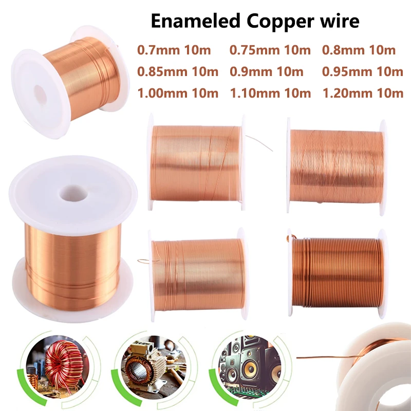 10m/roll 0.7mm 0.75mm 0.8mm 0.85mm 0.9mm 1.20mm Cable Copper Wire ...
