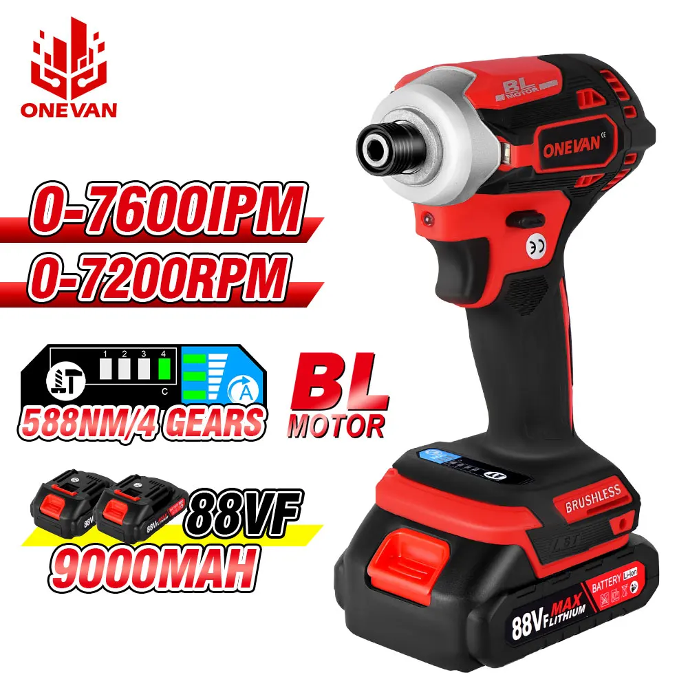 ONEVAN-588N-M-Torque-Brushless-Electric-Screwdriver-5-Speed-Cordless ...