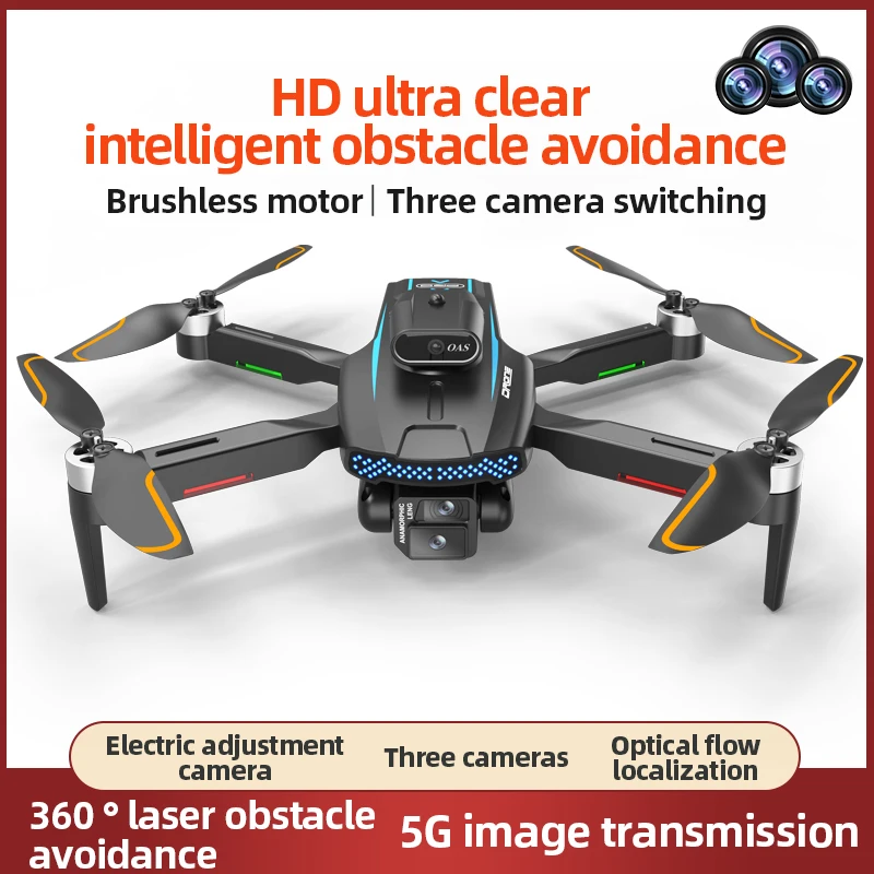 New-drone-with-three-cameras-rear-camera-obstacle-avoidance-aerial ...