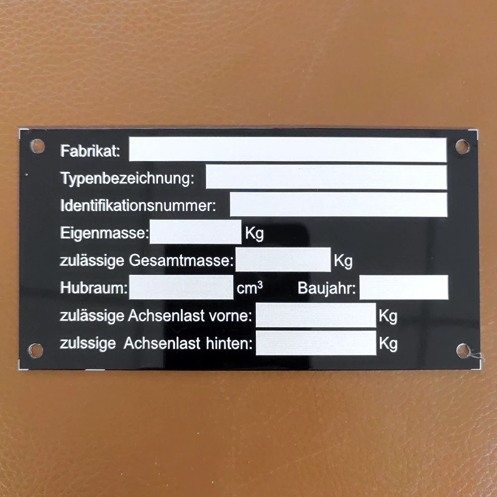 Aluminum-Blank-Vin-Serial-ID-Type-Chassis-Tag-Plate-Car-Truck-Equipment ...
