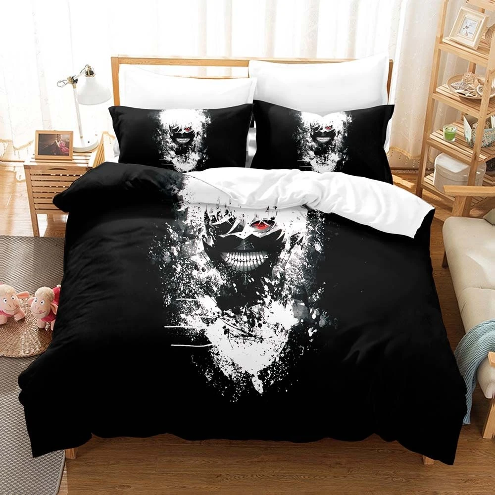 Tokyo Ghoul Kids Cover Anime Print Duvet Cover Set Bedding Comforter ...