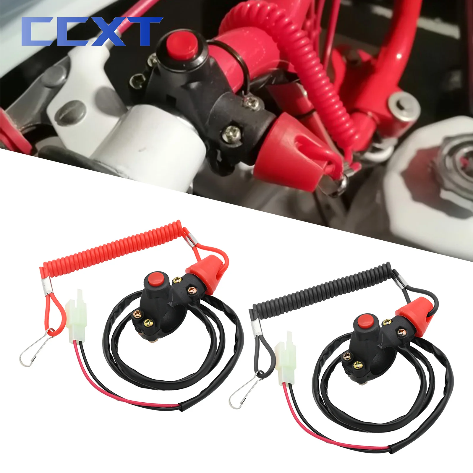 Motorcycle-ATV-Boat-Tether-Lanyard-Emergency-Kill-Stop-Engine-Switch ...