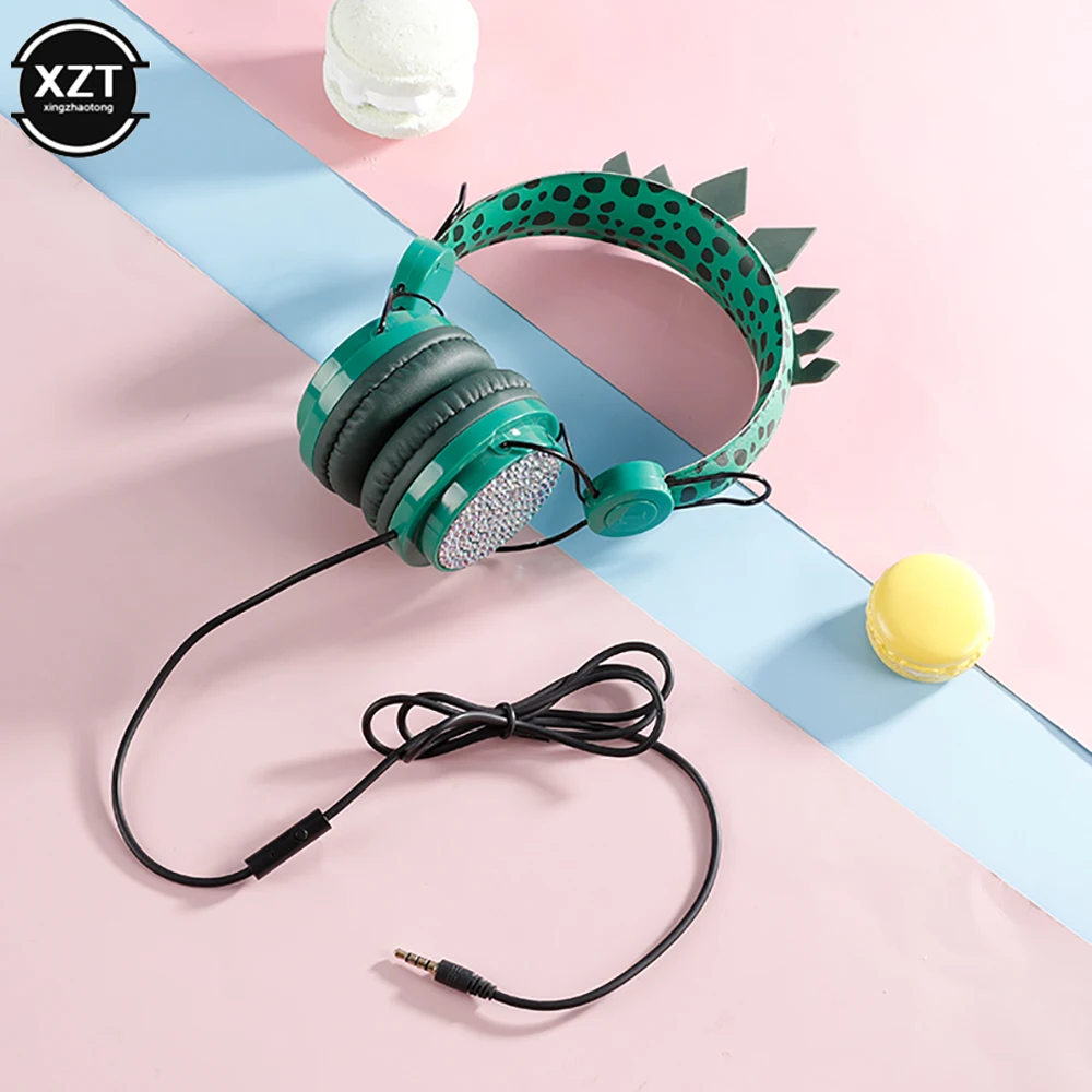 3-5mm-Dinosaur-Wired-Headphones-Cute-Unicorn-Wired-Earphone-With-Mic ...