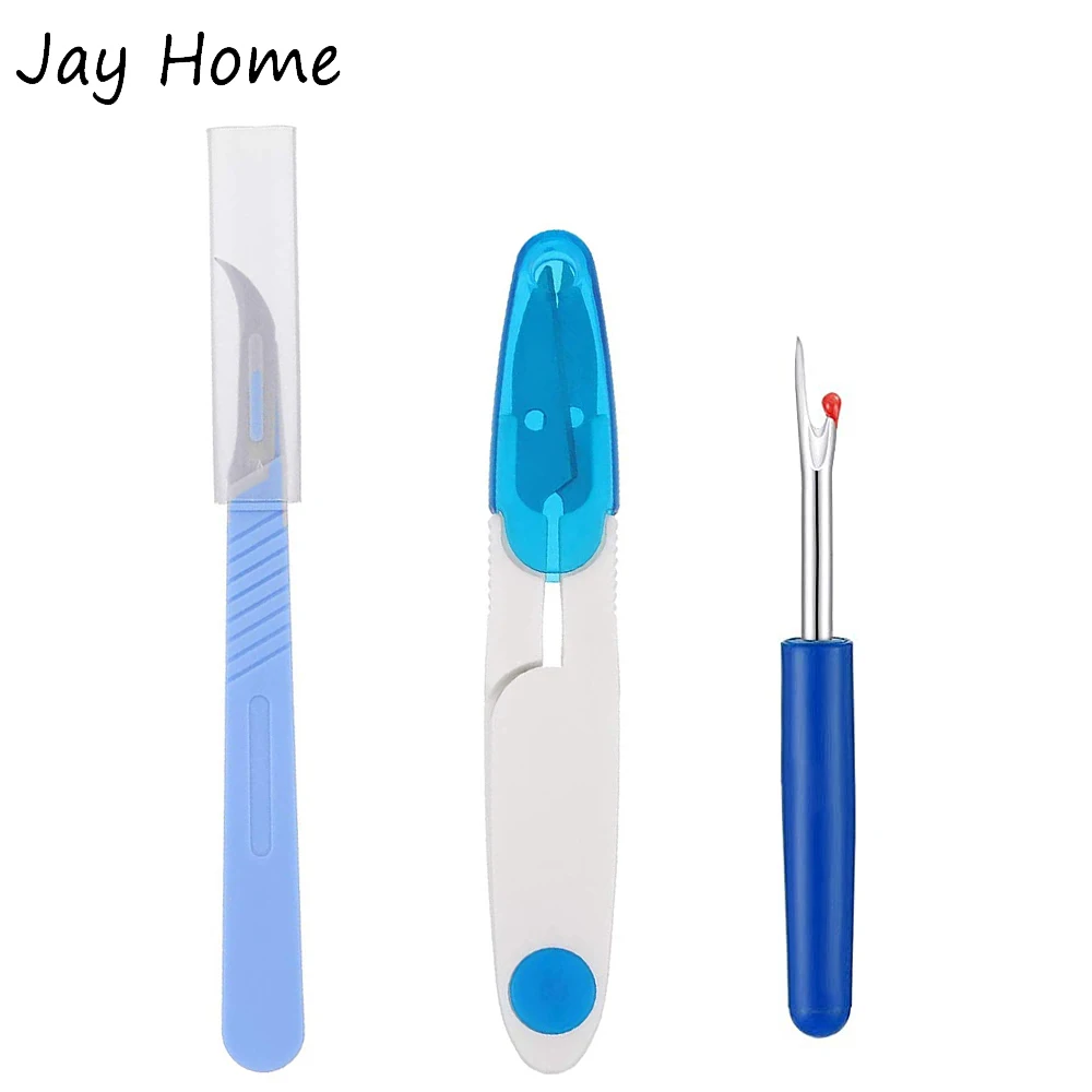 3PCS Thread Remover Tool Sets Seam Ripper & Thread Cutter Remover ...