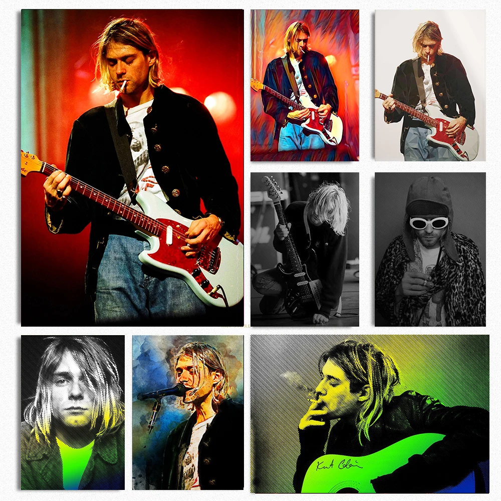 Kurt Cobain Smoking Guitar