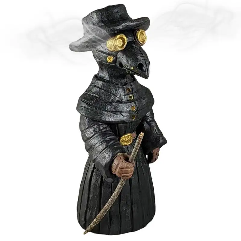 Crow-Incense-Burner-Ravens-With-Skulls-Backflow-Incense-Handmade ...