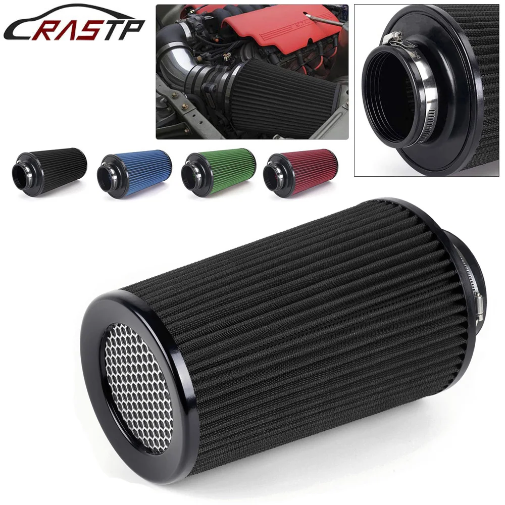 RASTP-76MM 3" Race Car High Flow Cold Air Intake Air Filter 10.6" Tall ...