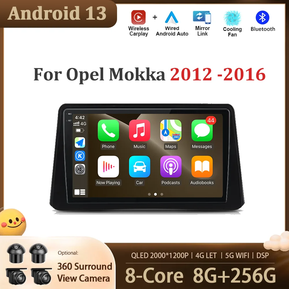 For-Opel-Vauxhall-Mokka-2012-2016-Android-13-4G-SIM-Car-Multimedia-GPS ...