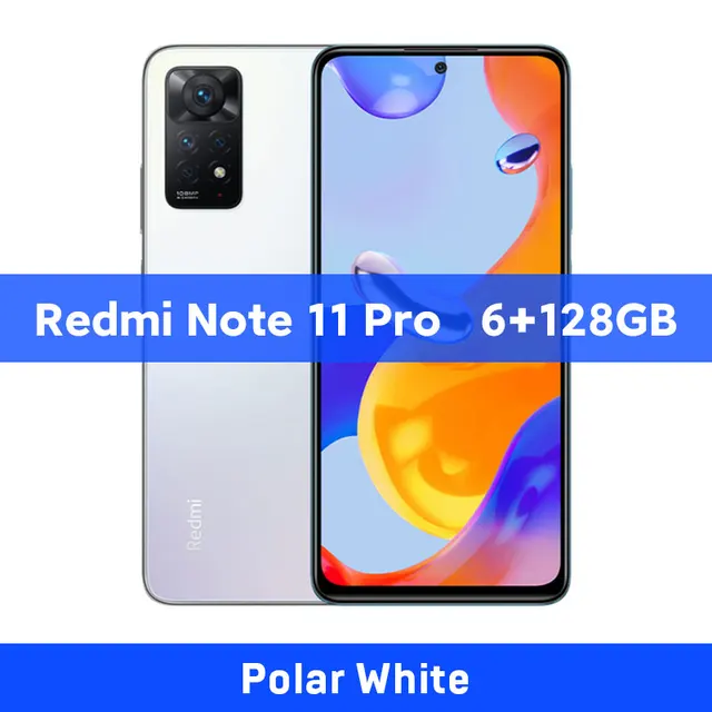 Global Version Xiaomi Redmi Note 11 Pro Smartphone 64GB/128GB MTK Helio ...