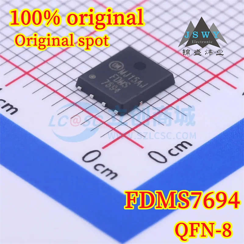 (10/50 PCS) FDMS7694 QFN-8 100% Authentic N-Channel Power MOSFET Chip ...