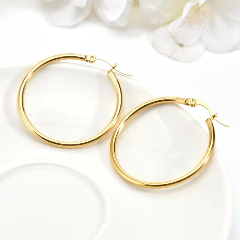 Jewelry 18k Real Gold Earrings | Fine Gold 18k Jewelry 750 | Au750 Gold ...