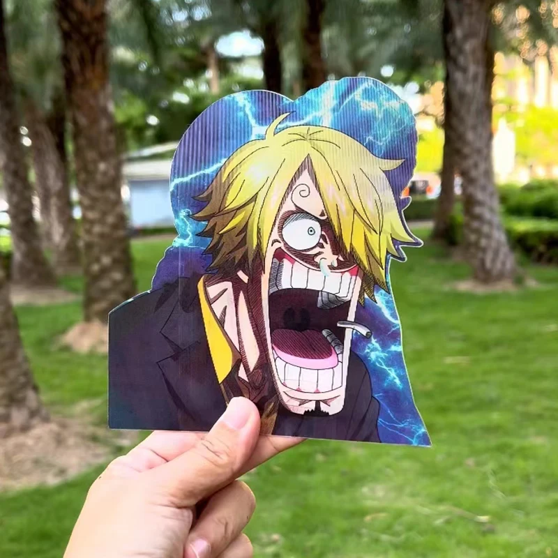 Anime-One-Piece-Luffy-Zoro-Sanji-3D-Motion-Stickers-Creative-Car ...