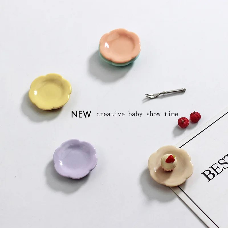 BJD-Miniature-Items-Dollhouse-Macaron-Color-Mini-Dessert-Dish-Teacup ...