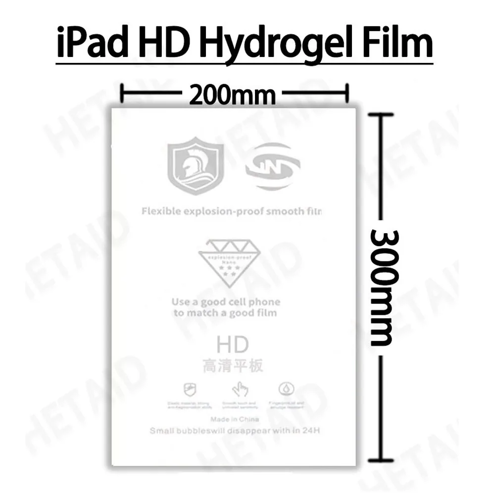 25-50pcs-for-ipad-HD-Anti-spy-Flexible-Smooth-TPU-Hydrogel-Tablet-Front ...