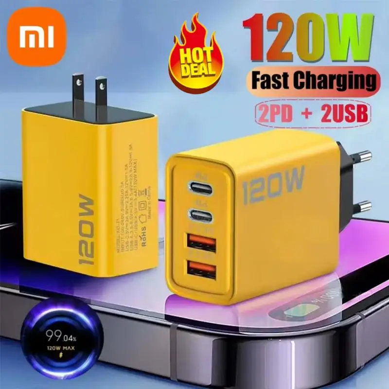 Xiaomi-Fast-Charger-120W-Type-C-Quick-Charge-3-0-USB-Charger-Adapter ...