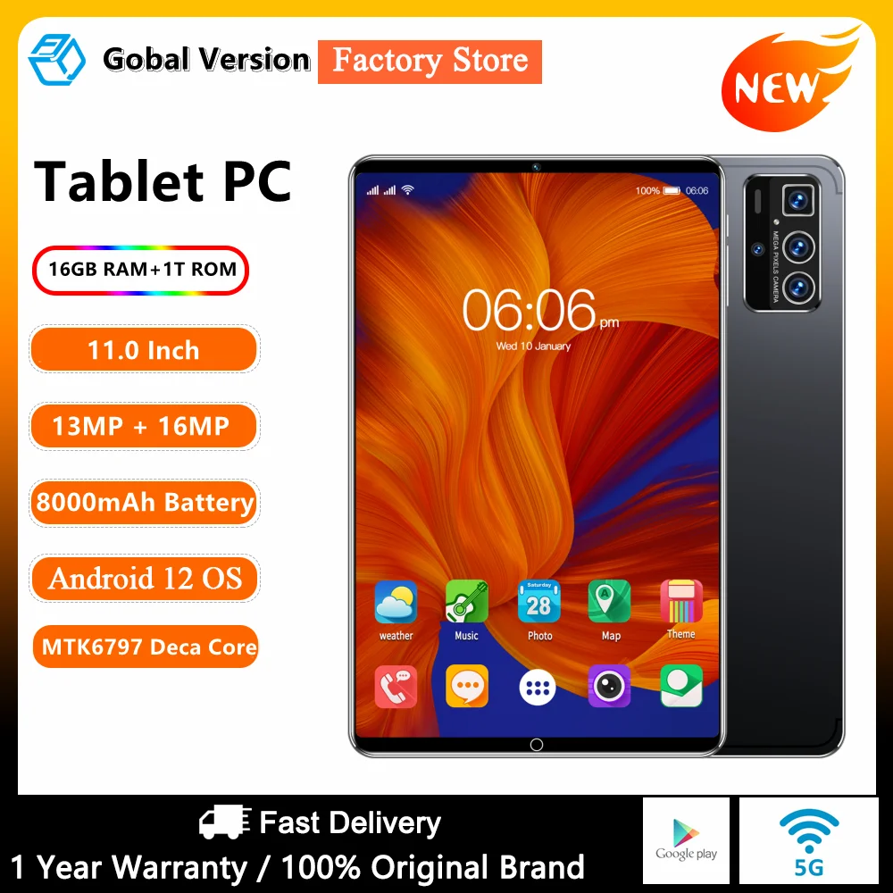 Tableta-Original-de-11-pulgadas-Tablet-con-Android-12-16GB-1T-SIM-Dual ...