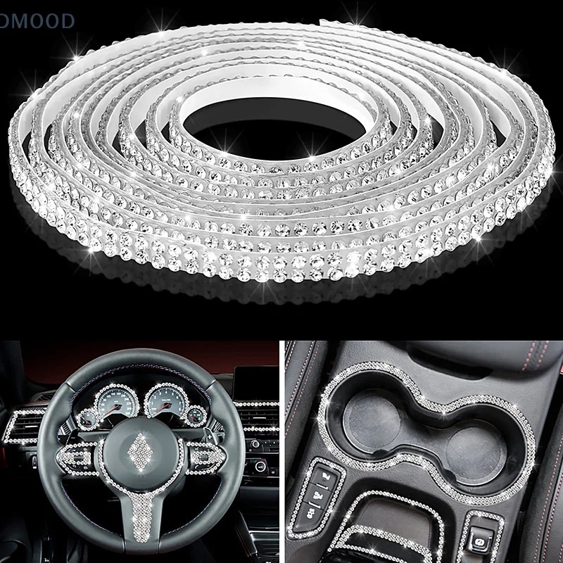 5mmx5m Car Decorative Stickers Auto Crystal Diamond DIY Girls Car ...
