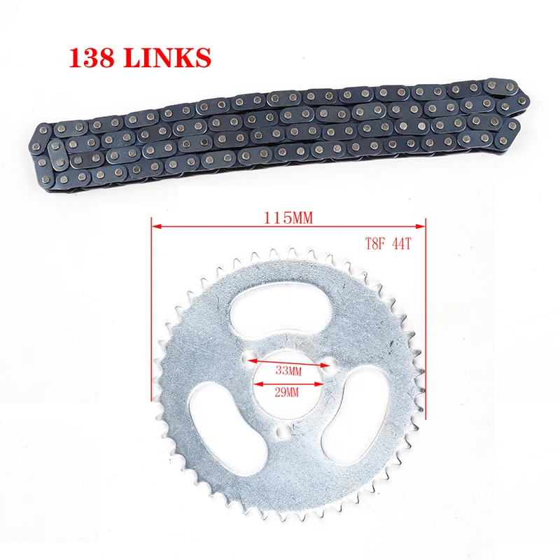 47cc-49cc-Mini-Moto-T8F-Chain-136-Links-Inner-29-34-54mm-Sprocket-35-44 ...