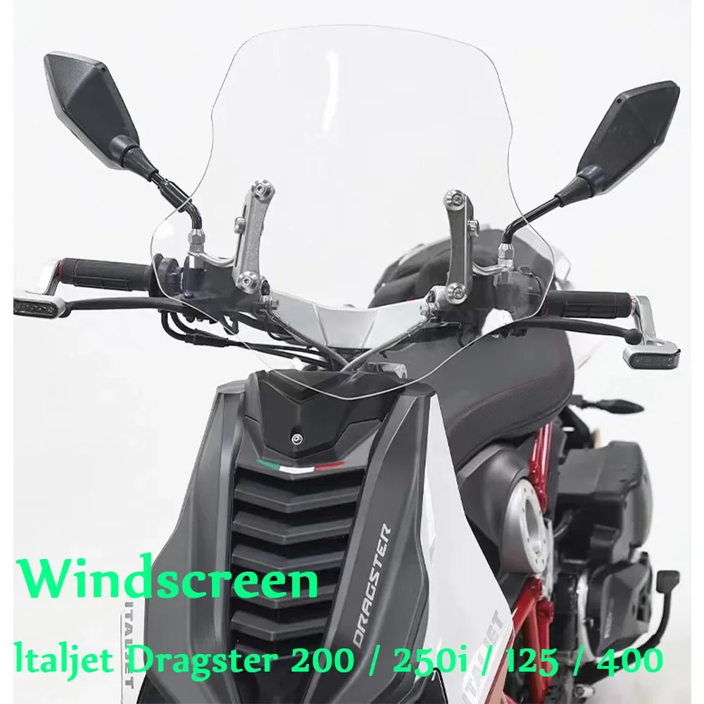 New-For-Dragster200-Accessories-Windshield-Sports-Windscreen-Wind ...