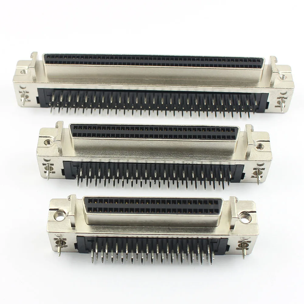 SCSI-Connector-DB-Female-Male-50-68-100-Pin-Straight-Right-Angle-90-180 ...