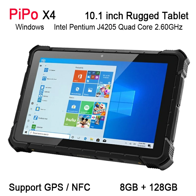 PiPo-X4-Rugged-Tablet-10-1-inch-Windows10-11-Intel-Pentium-J4205-Quad ...