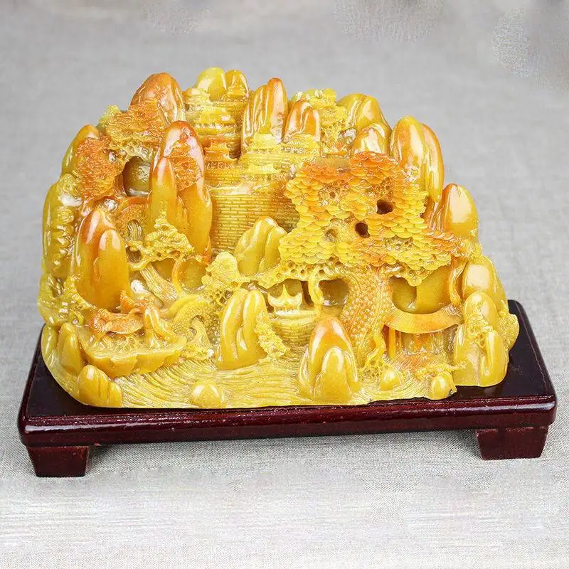 Raw-stone-jade-Shoushan-stone-carving-Huangshi-rich-water-long-flow ...