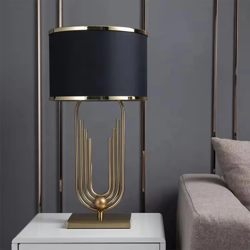 Modern-Table-Lamp-LED-Metal-Lighting-Fixture-Living-Room-Bedroom ...