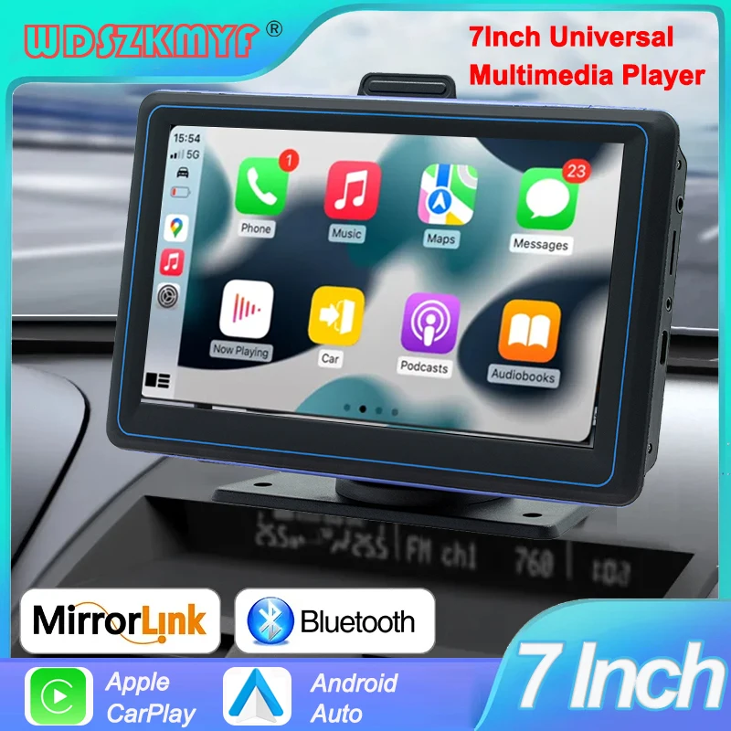 Portable-7-Inch-Car-Radio-Multimedia-Video-Player-Wireless-Carplay ...