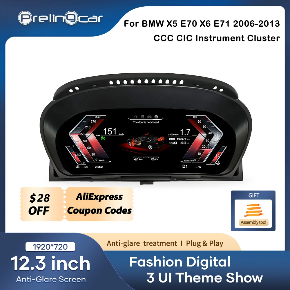 12-3-Linux-Dashboard-For-BMW-X5-Series-E70-E71-2006-2013-CCC-CIC ...
