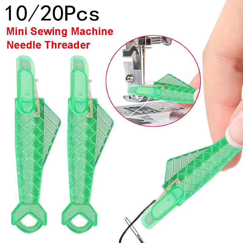 New-Mini-Sewing-Machine-Needle-Threader-With-Hook-Needle-Insertion-Tool ...