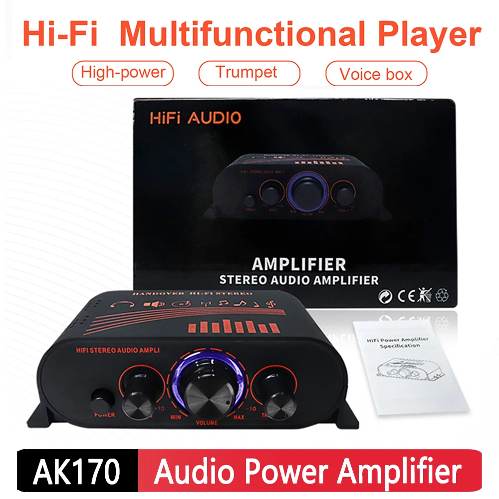 AK170-Audio-Power-Amplifier-Dual-Channel-HIFI-Stereo-Audio-Amplifier ...
