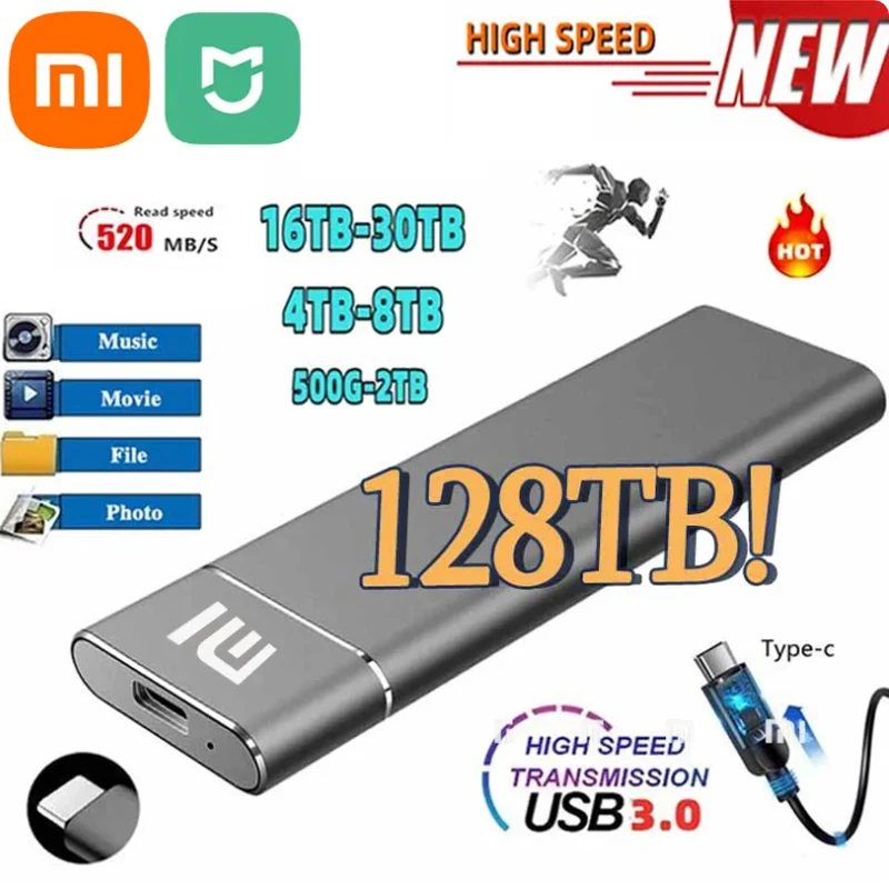 Xiaomi-Mijia-Portable-SSD-128TB-External-Mobile-Solid-State-Drive-High ...