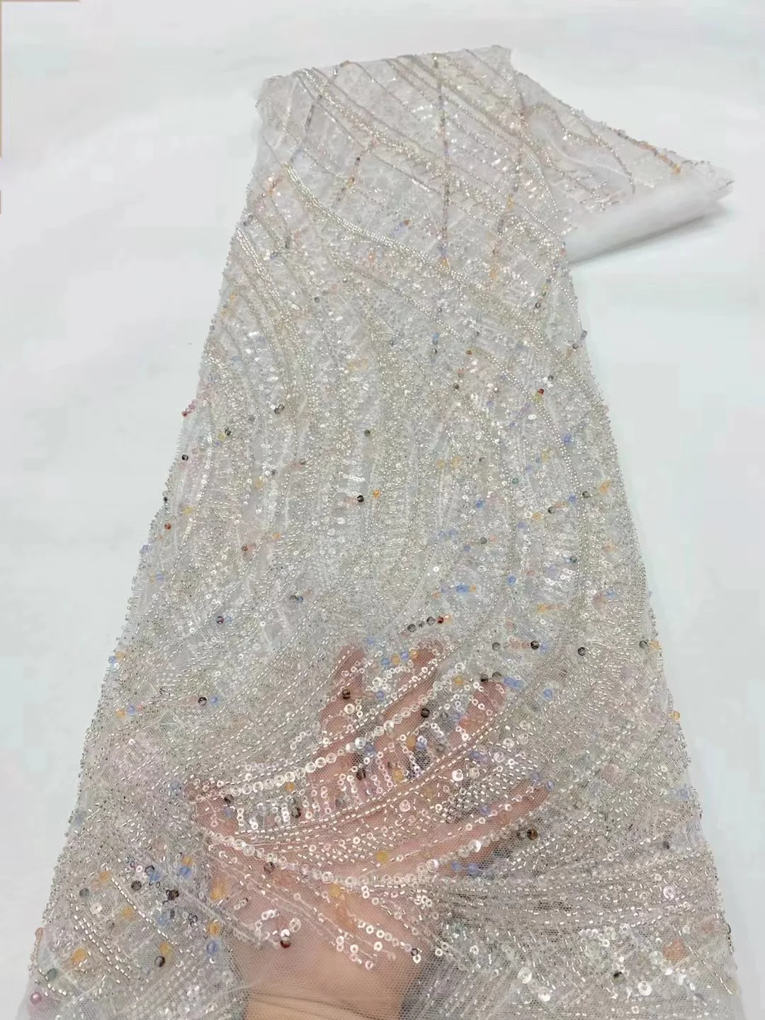 2024-new-heavy-duty-bead-tube-sequins-beautiful-messy-line-flower-tulle ...