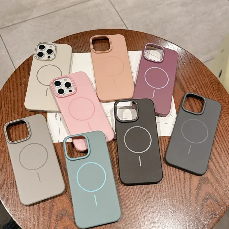 Luxury Ultra Thin Hard Matte Phone Case with Magsafe Magnetic ...