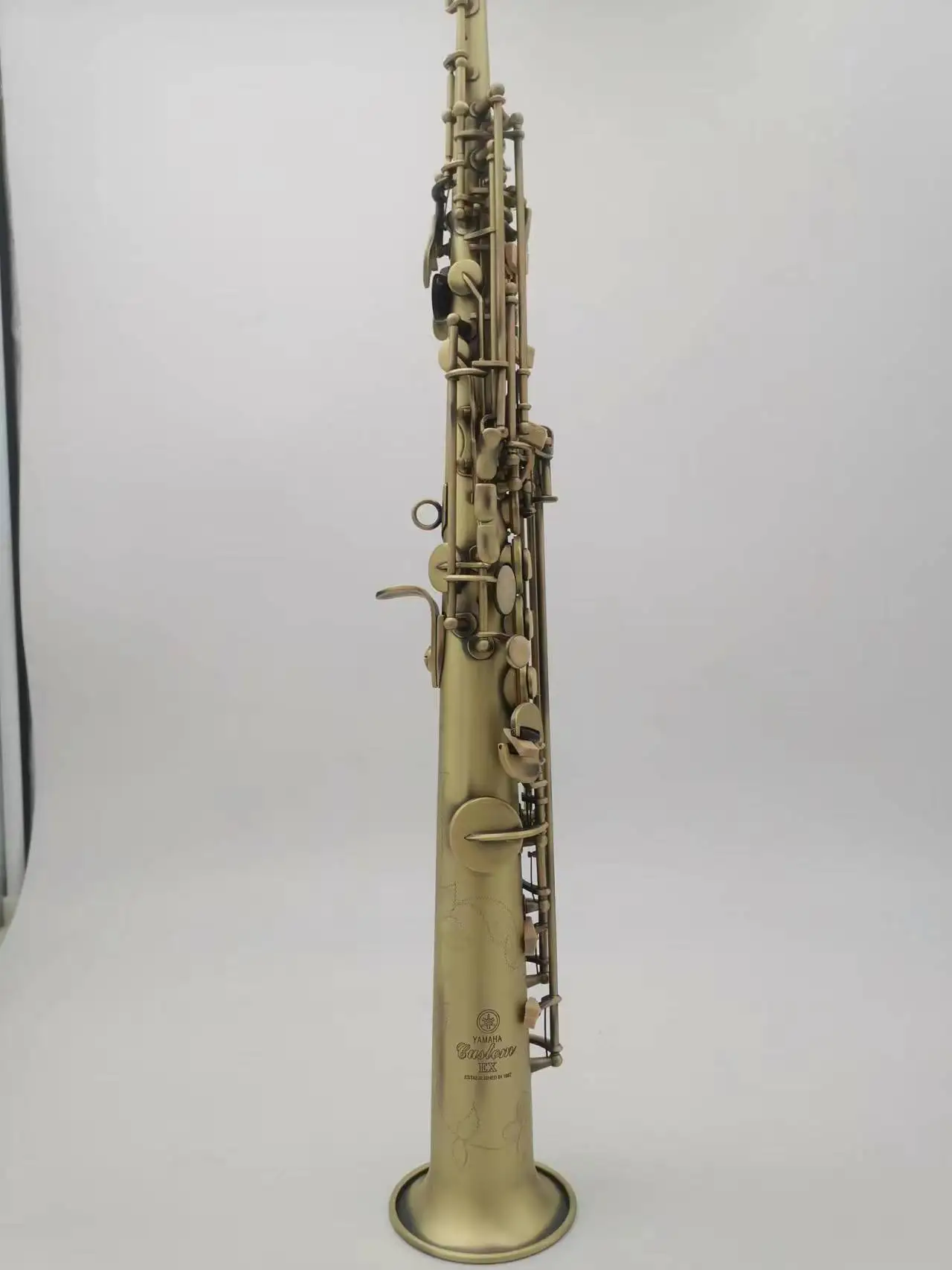 Popular-Saxophone-Soprano-875EX-Bb-Retro-sax-Antique-copper-Musical ...