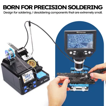 WEP 982D II 2 In 1 Precision Soldering Station LCD Digital Display ...