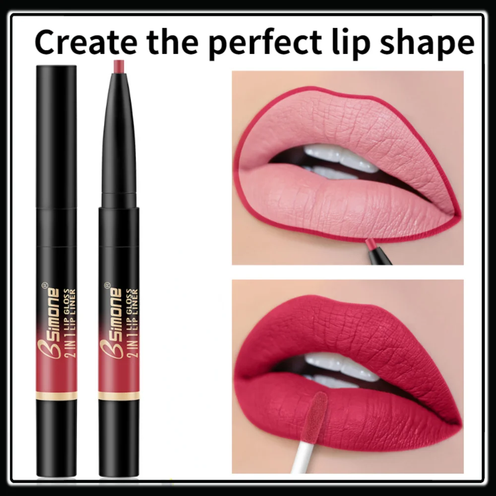 12 Colors Lip Liner Waterproof Matte Lipstick Pencil Contour Tint Sexy ...