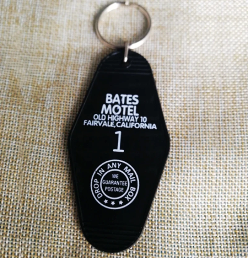 BATES MOTEL OLD HIGHWAY Crystal Hotel KeyChain Keyring Tag Key Chains ...
