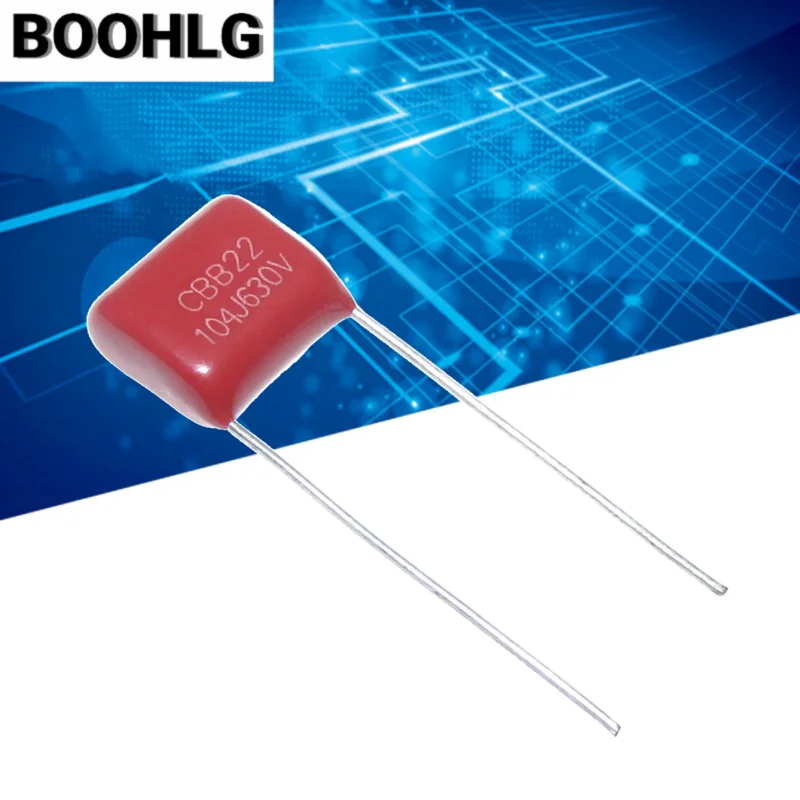 50pcs-CBB-104-630V-104J-630V-0-1uF-100nF-P10-CBB22-Metallized ...