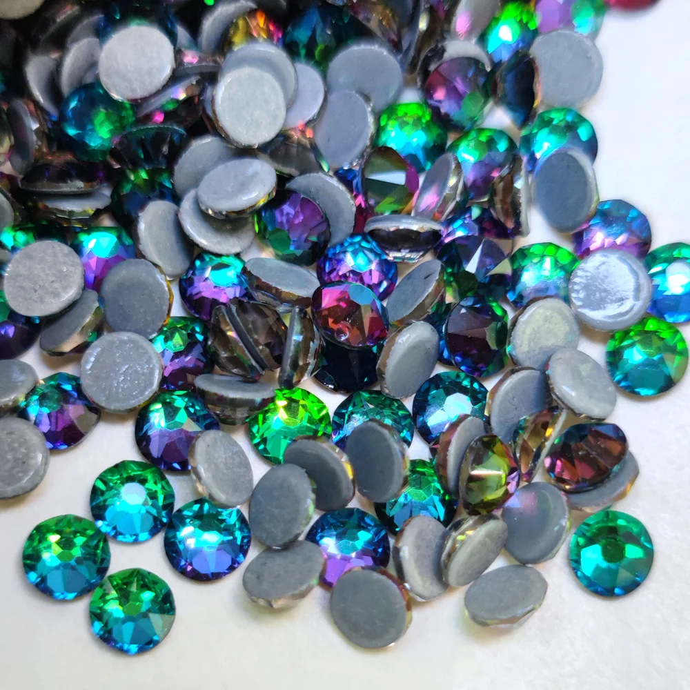 2088-Cut-New-Green-Volcano-Hotfix-Rhinestones-DIY-Jewelry-Accessories ...