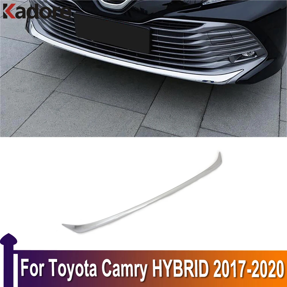 For Toyota Camry HYBRID 2017 2019 2020 Chrome Front Lower Bumper Grille ...