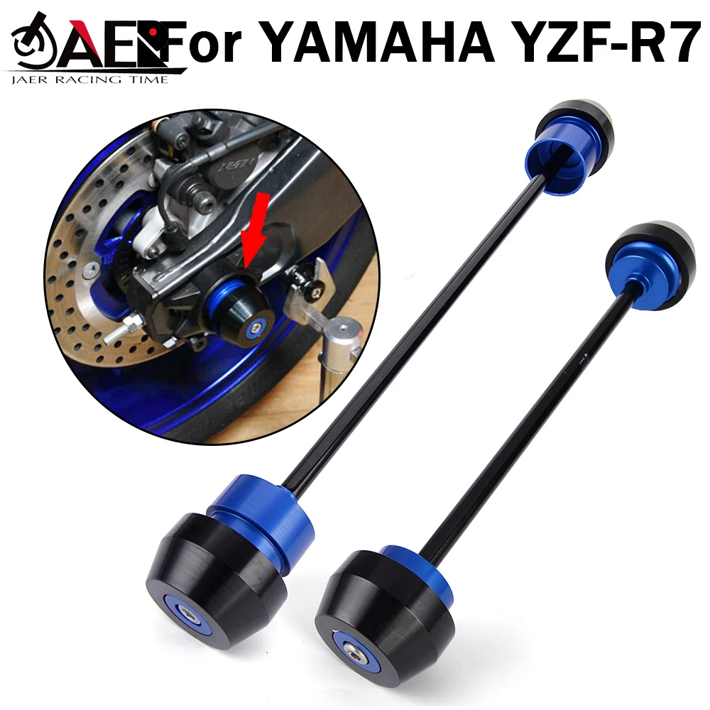 CNC-Rear-Front-Axle-Fork-Crash-Slider-for-Yamaha-YZF-R7-YZF-R7-2021 ...