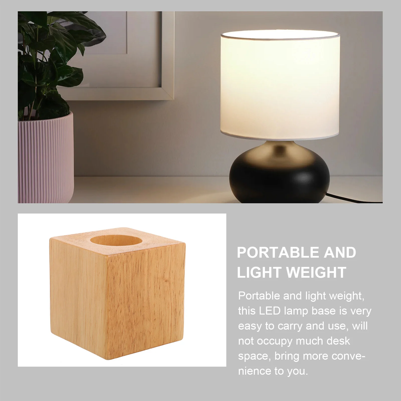 Small White Lamp Base Only