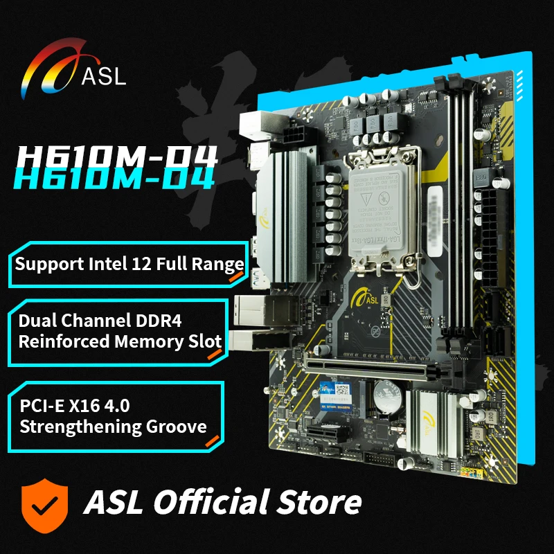 ASL-H610M-M-ATX-Support-Intel-Core-12th-13th-14th-Gen-LGA-1700 ...