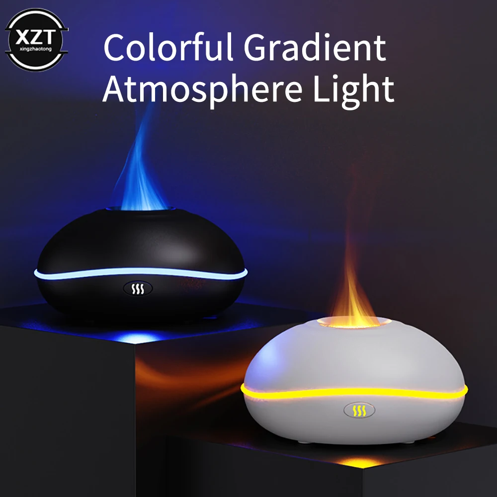 200ML-Flame-Aroma-Diffuser-Simulation-Flame-Air-Humidifier-Essential ...