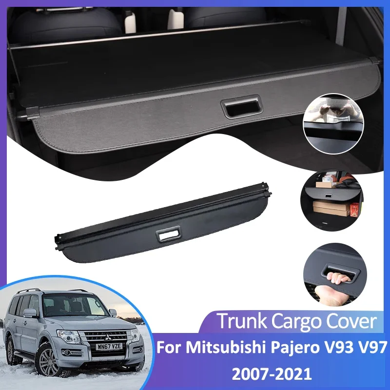 Cortina-para-maletero-trasero-de-coche-cubierta-retr-ctil-de-carga-Mitsubishi-Pajero-V97-V93 ...