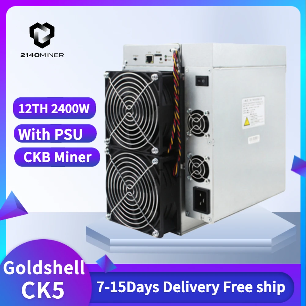 Goldshell minero CK5 12000G 2400W CKB Asic, nuevo con fuente de ...