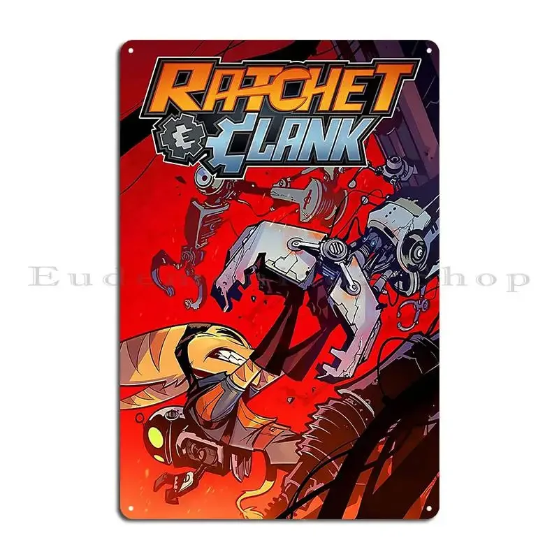 Game Ratchet And Clank Metal Sign Plaques Club Iron Decoration Rusty ...