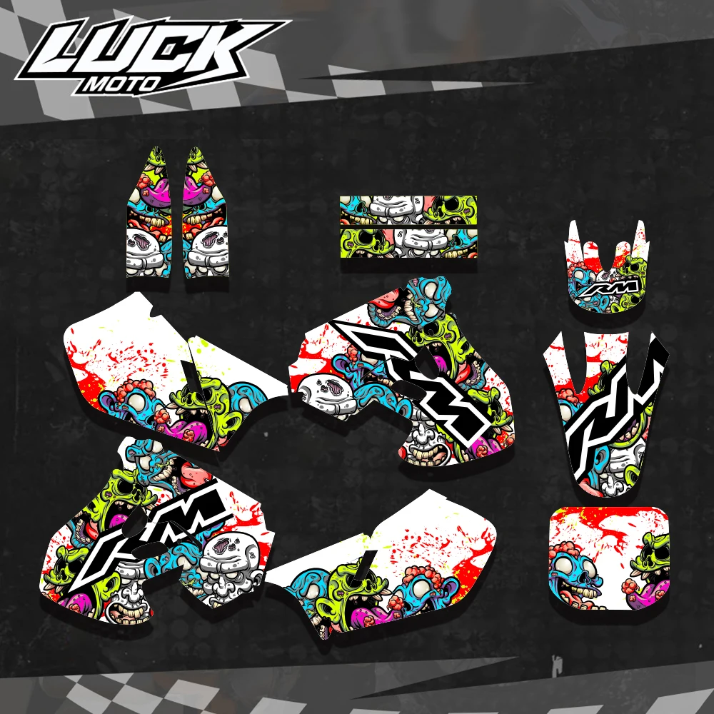 For Suzuki RM 125 250 RM125 RM250 1999 2000 Team Full Set Decal Stickes ...